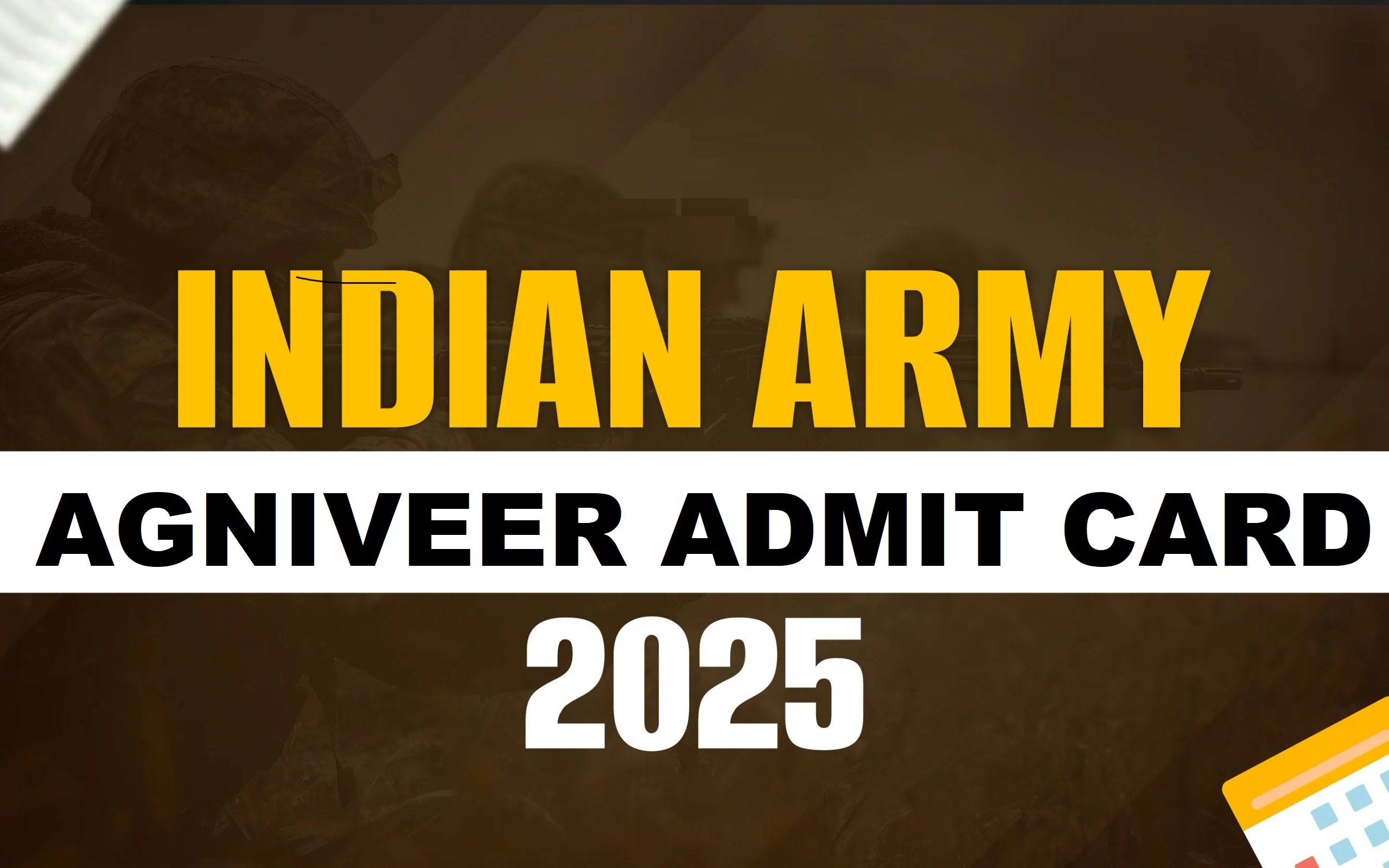 Indian Army Agniveer CEE Admit Card 2025 Out