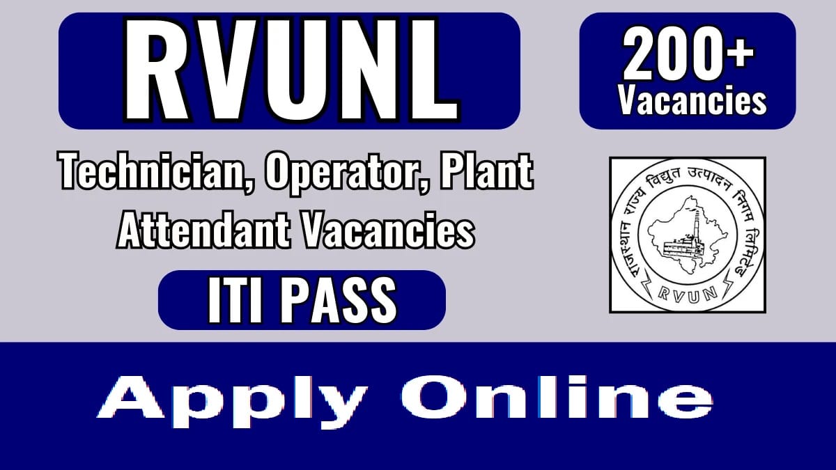 RVUNL Recruitment 2025 Notification Out for 216 Vacancies