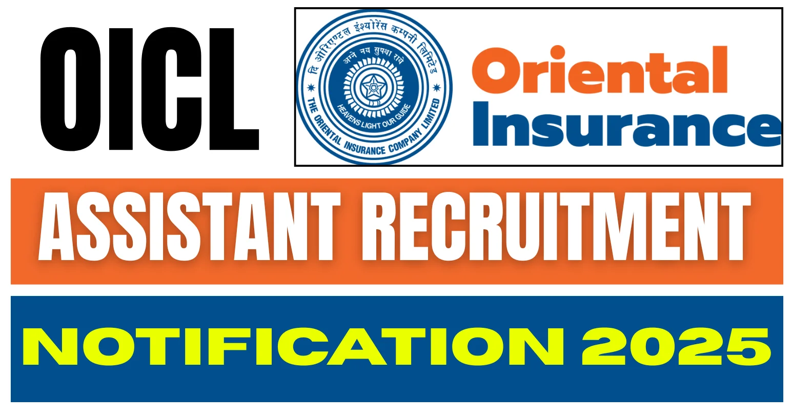 Oriental Insurance OICL Assistant Recruitment 2025 - jobs vacancy