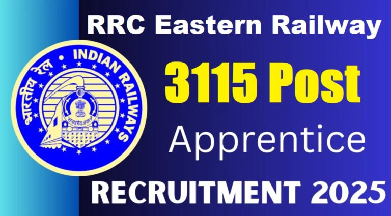 RRC Eastern Railway Apprentice Recruitment 2025 Out For 3115 Post