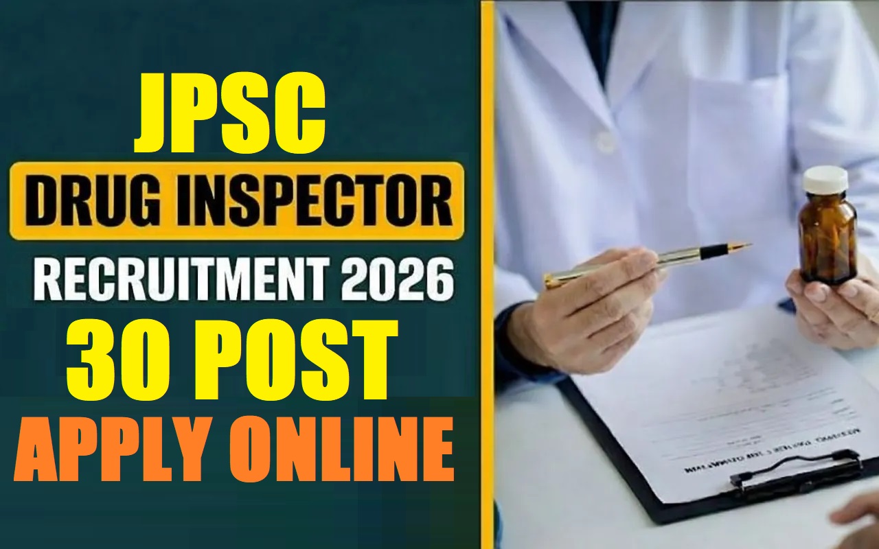 JPSC Drug Inspector Recruitment 2026 | Apply Online