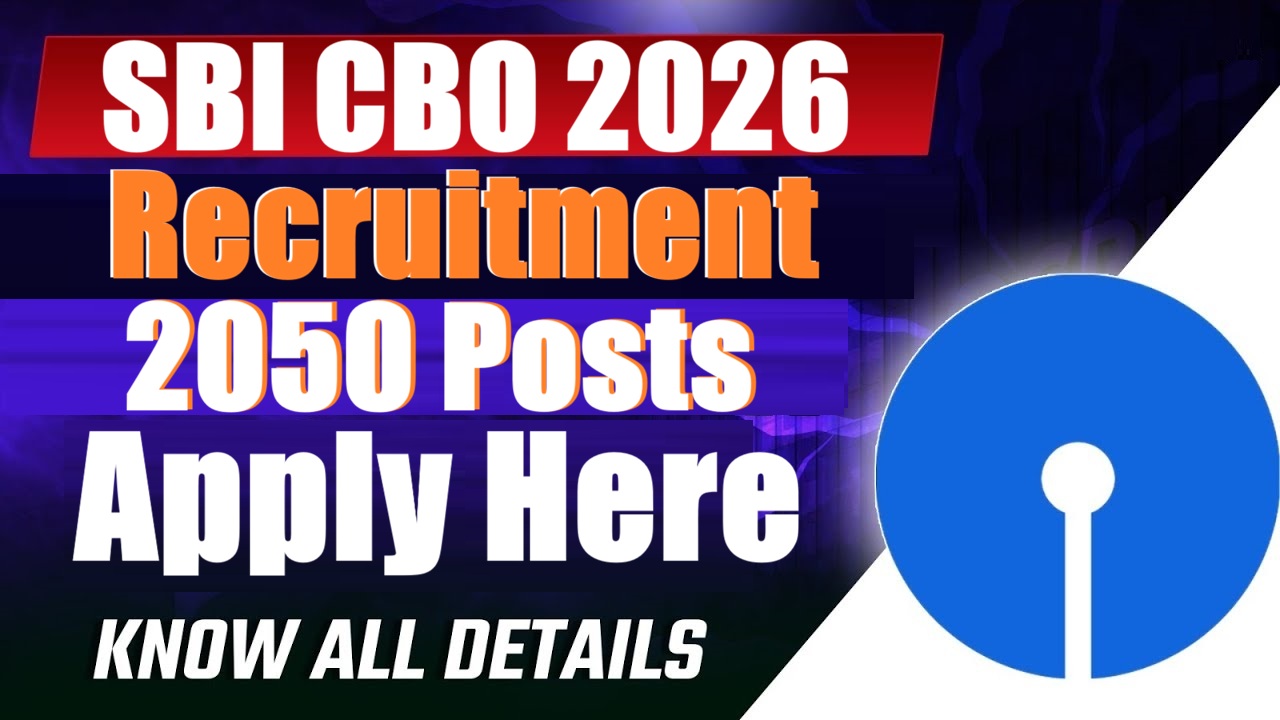 SBI Circle Based Officer CBO Recruitment 2026 | Apply Online