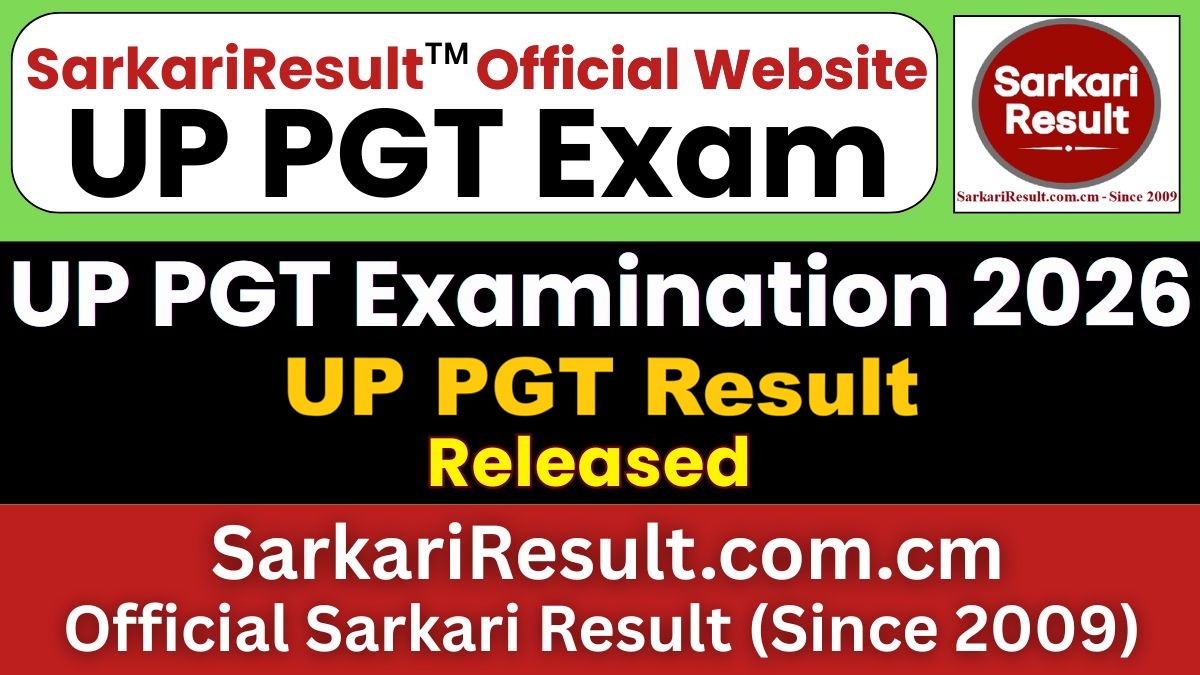UP PGT Result 2026 Out